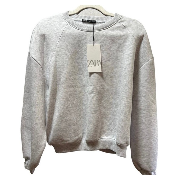 Zara | Tops | Nwt Zara Basic Sweatshirt Large | Poshmark